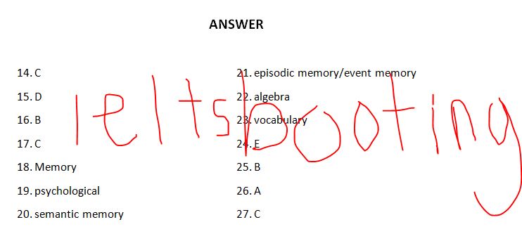 Memory and Age - Boost your reading 7+
